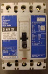 Westinghouse Circuit Breaker , Hfd3100L 100A 3-Pole 600V - SPW Industrial