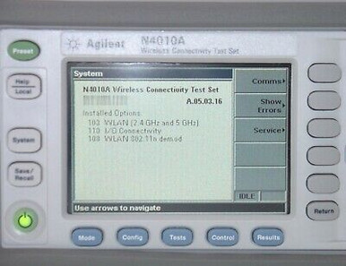 Agilent N4010A Wireless Connectivity Test Set With Options 103,108,110 Wlan