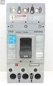 Siemens I-T-E Fxd63B200 Sentron Series Circuit Breaker 600V 200A 3P ...