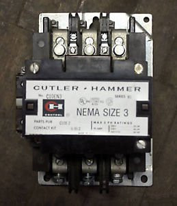 Cutler Hammer 90 Amp Contactor Cat. No. C10En3 Nema 3 - SPW Industrial