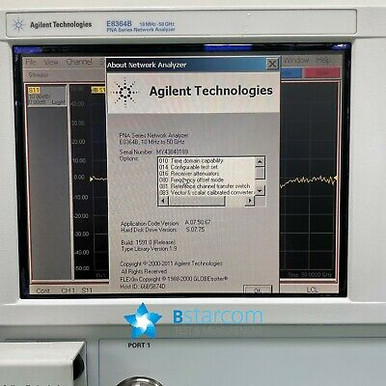 Agilent E8364B Pna Network Analyzer,50Ghz-010,014,016,080,081,083,H11 ...