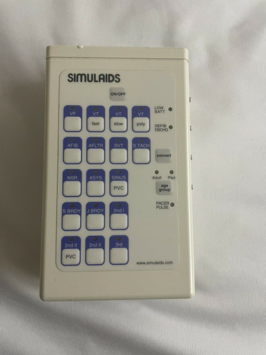 Simulaids 101-102 Interactive Ecg Arrhythmia Simulator Box Training Ekg ...