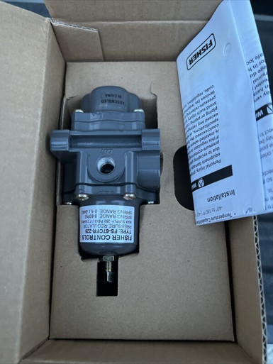 Fisher FS-67CFR-225 PRESSURE REGULATOR 0-60PSI RANGE 250PSI MAX SUPPLY ...