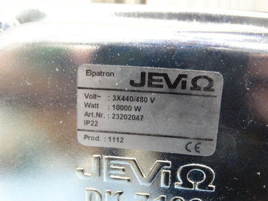 JEVI DK7100 HEATING ELEMENT 480V 10000W IP22 - SPW Industrial
