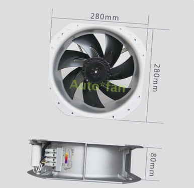 Fj28081Mab Axial Flow Fan 115V 28028080Mm - SPW Industrial
