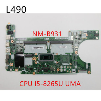 Nm-B931 For Lenovo Thinkpad L490/L590 Laptop Motherboard Cpu I5-8265 ...