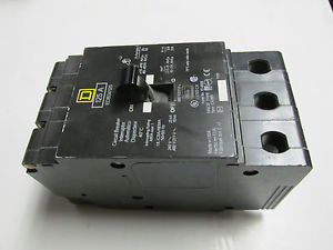 Square D 125 Amp 3 Pole Circuit Breaker Edb34125 R-03B - SPW Industrial