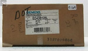 Siemens Ed43B125L Molded Case Circuit Breaker 480V 125A 3P - SPW Industrial
