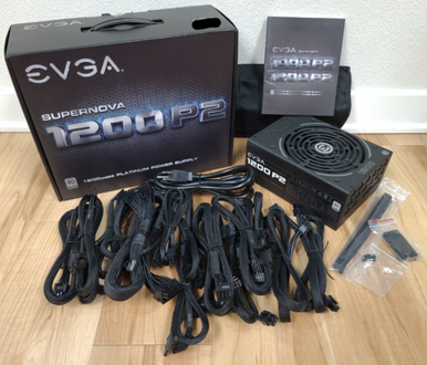 Evga Supernova 1200 P2 1200W 80 Plus Platinum Atx Power Supply W/ All ...