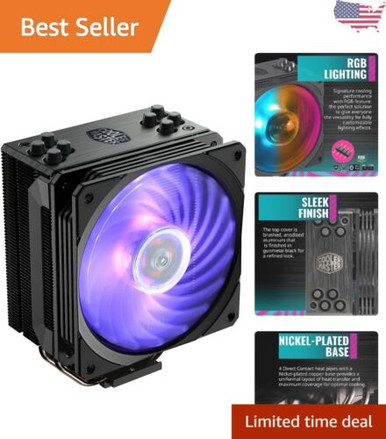 High-Performance Cpu Air Cooler - Sleek Design - Rgb Led - Easy ...