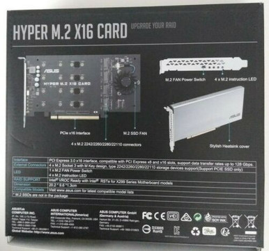 Asus 90Mc05G0-M0Uay0 Hyper M.2 To Pci Express Adapter
