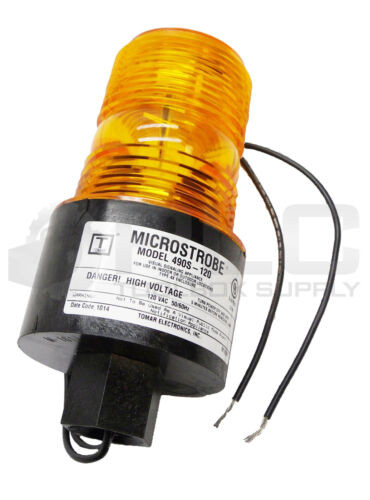 New Tomar 490S-120 Microstrobe Light Amber 120Vac 50/60Hz - SPW Industrial