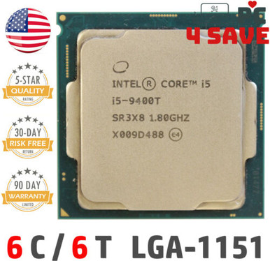 9Th Gen Intel Core I5-9400T Cpu 1.8 Ghz (Turbo 3.4 Ghz) 6-Core 9M Lga ...
