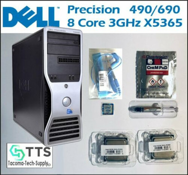 Dell Precision 490/690 Matched Pair Quad Core 3.0Ghz X5365 Slaed Xeon ...