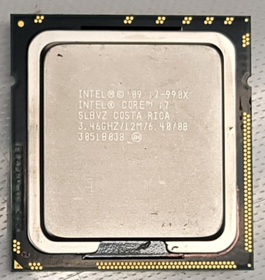 Intel Core I7-990X Slbvz 3.46Ghz 6 Core 12Mb Lga 1366 Desktop Processor ...
