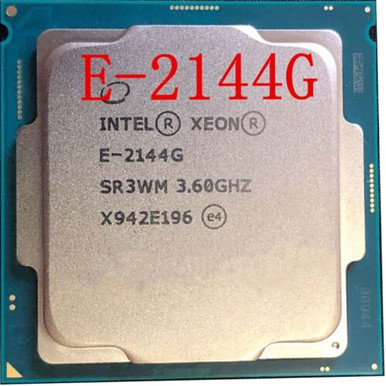 Intel Xeon E-2144G 3.6-4.5Ghz 4 Core 8Mb 71W Lga1151 Cpu Sr3Wm Cpu ...