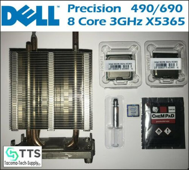 Eight Core Dell Precision 490/690 3Ghz Cpu Upgrade Kt With Heat Sink ...