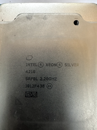 Intel Srfbl Xeon Silver 4210 Processor 13.75M Cache, 2.20 Ghz - SPW ...