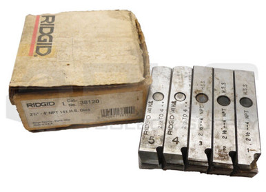 Ridgid 38120 2-1/2" - 4" Npt 141 Dies Full Set - SPW Industrial