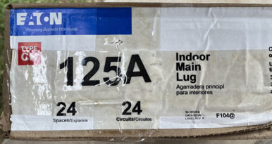 Cutler Hammer 125 A Ch24L3125C 3-Phase 24S 24C Main Lug Breaker Panel ...