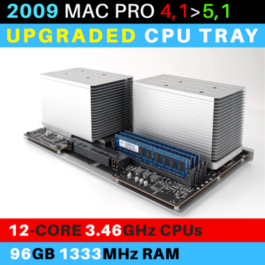 2009 ? Mac Pro 4,1- 5,1 Cpu Tray With 12-Core 3.46Ghz Xeon And 96Gb Ram ...