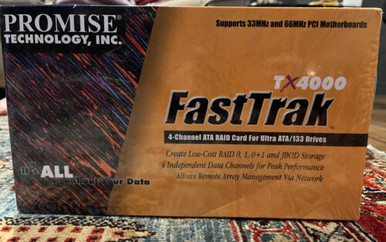 Sealed Promise Fastrak Tx4000 4 Channel Ata Raid Card Ultra Ata/133 ...