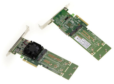 Controller Card Pcie 3.0 8X For 4 Ssd M.2 Nvme M Key (M2 Ngff ) . Plx ...