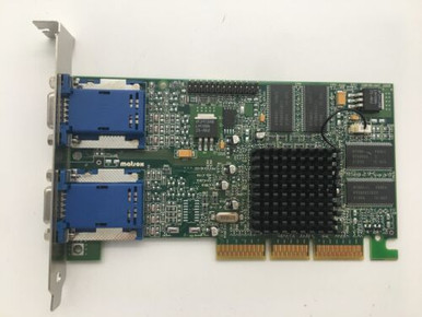 Matrox G450 Dual Head G45+Mdha32Db 32Mb Agp Video Card - SPW Industrial
