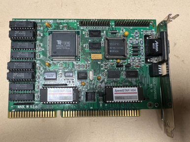 Diamond Computer Systems Speedstar24 1Mb Dram Tseng Et4000Ax Isa Vga ...
