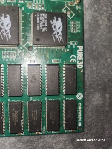 Canopus Pure3D 3Dfx Voodoo Graphics Vintage Gpu Tested & Stored ...
