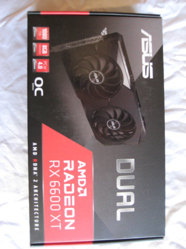 Asus Radeon Rx 6600 Xt 8Gb Dual Oc Graphics Card Gpu New In Box - SPW ...