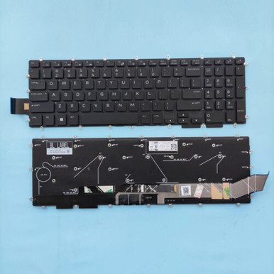 New Us Keyboard Backlit Silver For Dell Alienware M17 R1 M15 R1 06F8R5 ...