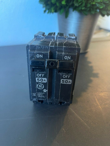 GE General Electric THQL2150 50-Amp 2-Pole 120/240VAC Breaker - SPW ...