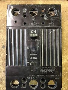 GE CIRCUIT BREAKER 200 AMP 240V 3 POLE THQD32200 USED TAKE OUT - SPW ...