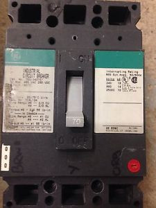 Ted134070 GE General Electric 70A 70 Amp Circuit Breaker 480v AC 3 pole ...