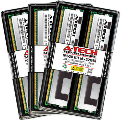 192Gb 6X 32Gb Pc3L-10600R Rdimm Dell Poweredge R720 R820 Memory Ram ...