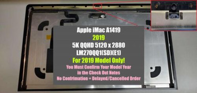 Imac 27" Retina 5K Mrqy2Ll/A 2019 A2115 All-In-One Lcd Led Display ...