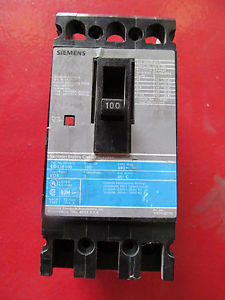 Siemens ED43B100 Circuit Breaker 100 Amp 480 V 3 Pole - SPW Industrial