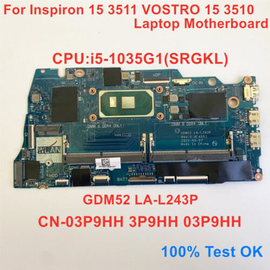 La-L243P For Dell Inspiron 15 3511 Vostro 15 3510 Motherboard I5-1035G1 ...