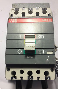 Abb Sace S3 Type S3B 200 Amp With Toggle Used - SPW Industrial