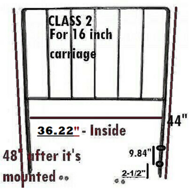 Forklift Load Back Rest Class Ii 36.22" Attachment Lbr 2 Bolts Per Side ...