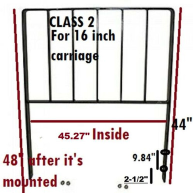 Forklift Load Back Rest Class Ii 45.27" Attachment Lbr 2 Bolts Per Side ...