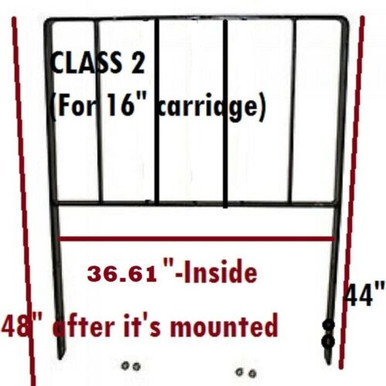 Forklift Load Back Rest Class 2 Class Ii 36.61" Attachment 2 Bolts Per ...