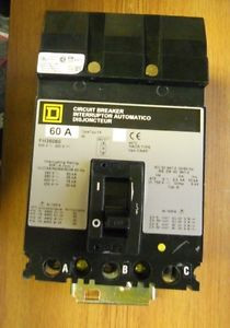 Square D 60 Amp 3 Pole Circuit Breaker Fh36060 ........... Vc-190 - SPW ...