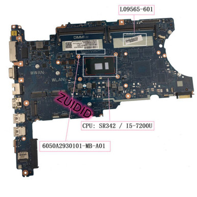 For Hp Probook 640 G4 650 G4 Laptop Motherboard L09565-001 With Cpu I5 ...