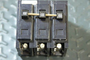 Cutler Hammer Bab3100H 3 Pole 100 Amp 240 Volt Circuit Breaker - SPW ...