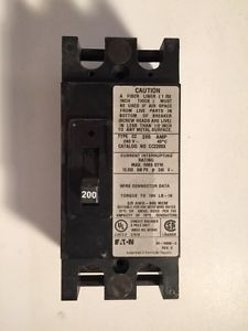 Eaton Circuit Breaker 200 Amp 240 V 2 Pole Cc2200X Used - SPW Industrial