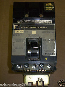 Square D Fa 3 Pole 100 Amp 600V Fa36100 Circuit Breaker Chipped Corners ...