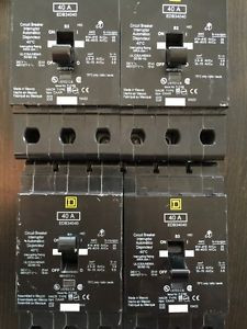 (1) Edb34040 Square D Three Phase Circuit Breaker - SPW Industrial