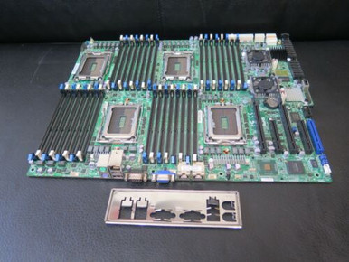 Supermicro H8Qg6-F Quad Socket G34 Rev 1.01 Mobo W/ Heatsinks And I/O ...